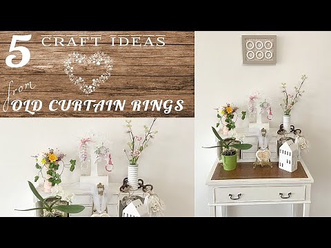 5 easy craft ideas for curtain rings - High end look, super easy