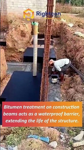 What is Bitumen Treatment | Bitumen Treatment on Rightcon Constructions On-going Project