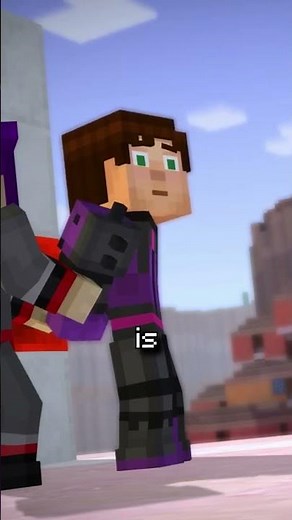 Helping Pama in Minecraft Story Mode