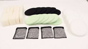 30pcs FX4 Canister Filter Media Replacement Kit Compatible with Fluval Fx4 Fx5 Fx6 Include Carbon Foam Filter Pads, Foam Block,Aquarium Maintenance Quick Clear/Water Polishing Pads