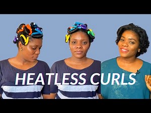 How to Style SHORT RELAXED HAIR - FLEXI ROD SET on Short RELAXED HAIR | Dr Janet