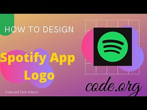 How To Design Spotify App Logo In Artist Lab Code.org... #techandcodevideos.. #learntocode..