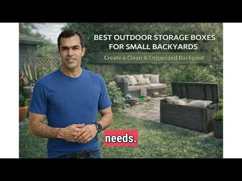 Best Outdoor Storage Boxes for Small Backyards | Smart Garden Organization Ideas