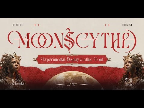 Moonscythe: A Dramatic Gothic Font with Celestial Elegance