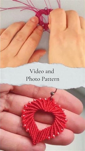 Beads or No Beads? ❤️ Micro Macramé Heart