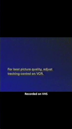 Retro VHS Tracking Reminder (Blue Screen)