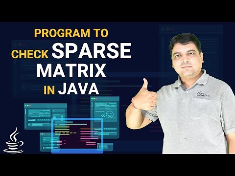 Java program to check sparse matrix