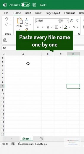 Make folder summary.mp4 #excel #vikominstitute #vikaljain #Makefoldersummary | Excel By Vikal
