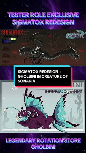 Exciting SigmatoX Redesign in Creature of Sonaria