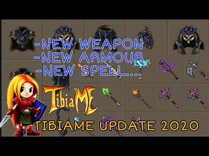 Tibiame Beta 2020 New Weapon, Armour, and Spell