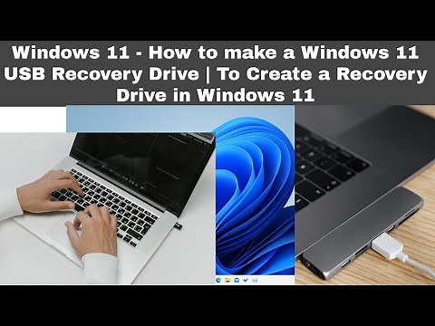Windows 11 - How to make a Windows 11 USB recovery drive | To create a recovery drive in Windows 11