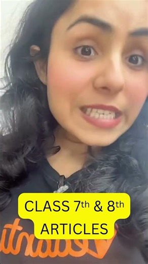 Class 7th & 8th Articles Today at 6PM - Bhumika Mam #maharashtraboard #scholarshipexam #shorts
