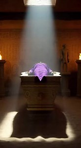 TITLE: The Mummy Wrapped in Royal Purple HOOK: “Color of gods.” DESCRIPTION: Archaeologists discovered a mummy wrapped in royal purple, a color reserved for power and divinity. In the ancient world, purple dye was rare and priceless. It symbolized authority, immortality, and closeness to the gods. This burial was not meant for an ordinary soul. It was meant for someone destined to rule beyond death. ancient egypt, mummy mystery, royal purple, burial rituals, afterlife beliefs, hidden history, an