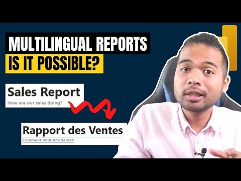 How to create MULTILINGUAL REPORTS in Power BI // Beginners Guide to Power BI in 2021
