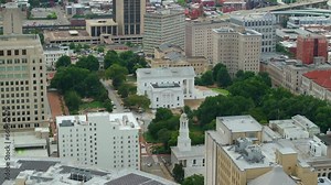 Richmond Virginia historical architecture. State Capitol building in central government district