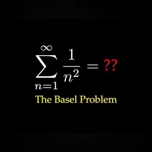 Basel Problem - Euler #mathematics #history