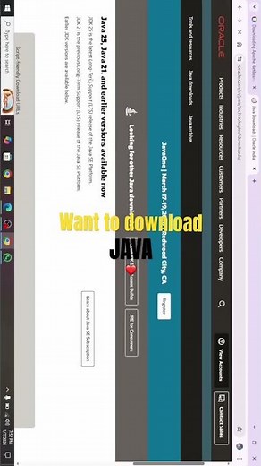 Easiest way to download Java for beginners || #youtube 👩🏻‍💻