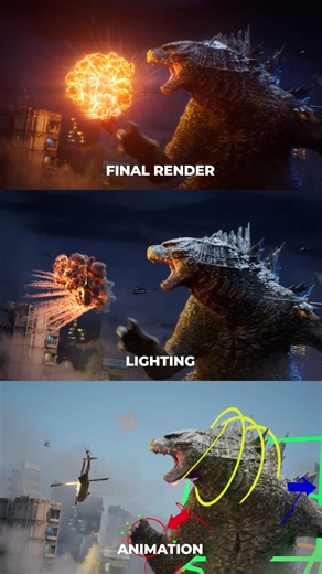 UnrealForVFX.com - Learn Unreal Engine Today on Instagram: "How I Made a Godzilla Cinematic in Unreal Engine 5. Previs to Animation to Lighting to Final 3D Render. #unrealengine #unrealengine5 #filmmaking #vfx #3danimation #virtualproduction #renders #3dscene #cinematic #cinematography #3d"