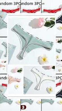 3PCS/Set Thong G-string Low-Rise