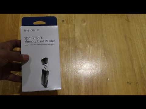Insignia SD/Micro SD Memory Card Reader Unboxing and Review
