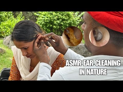 Ear Cleaning at Indian street! | Best Exprincer Street Barber Cleaning | ASMR