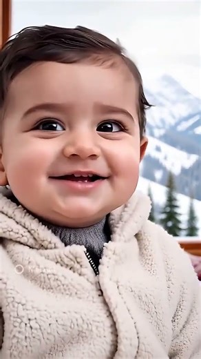 Muje mere papa achy lagty hein, I love you papa jaan 😍 #veo3 #baby #babyinterview #aivideo