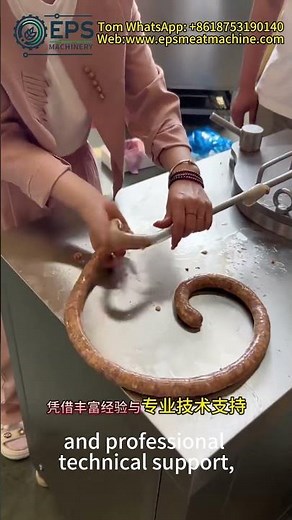 Hydraulic Sausage Filler | High-Efficiency Sausage Filling Machine for Meat Processing #machine