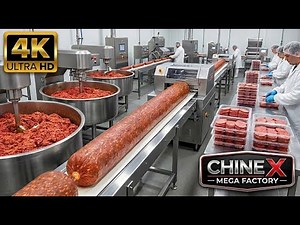 Inside a Modern Pepperoni Factory: From Seasoned Meat to Cured Slices (Full Process)