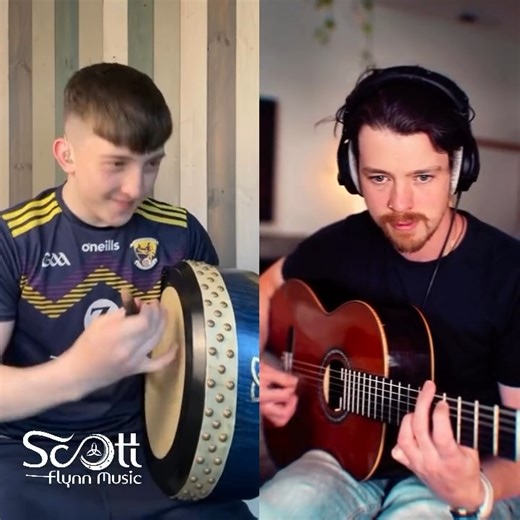 Special thanks to the amazing bodhran player Scott Flynn for sending in this fantastic collaboration with the super talented David Howley - between USA and Ireland! #MusicCollab #ArtistCollaboration #DuetSession #irishmusic #trad #tradmusic | This is Ireland's Music