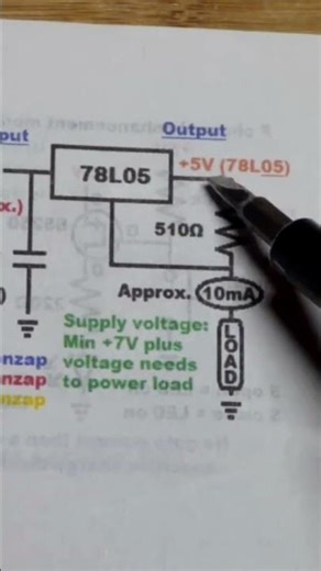 Voltage Regulator About 10mA Current Source Using 78L05 Schematic Explained #schematics #voltage