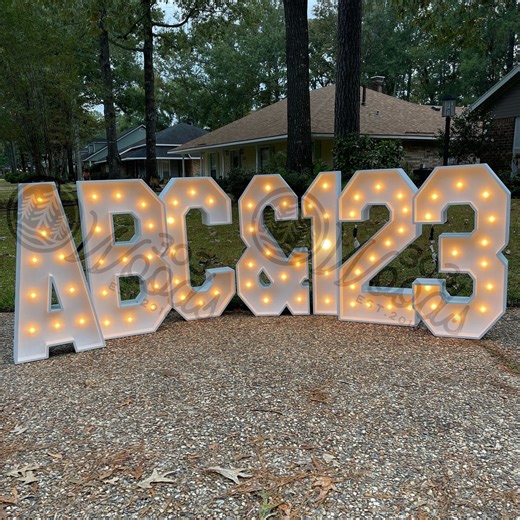 Marquee Light up Letters & Numbers: Wedding, Event Decor - Etsy