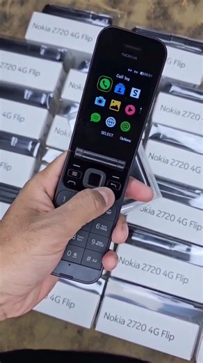 4G Nokia 2720 Flip Black Color Back In stock | #Nokia2720Flip