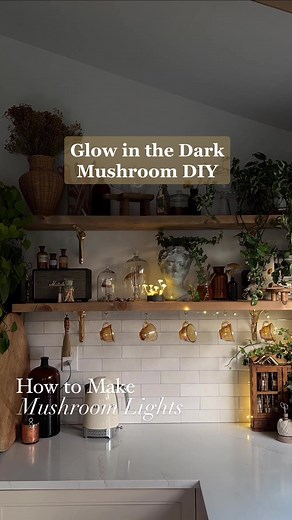 Crafting Glow in the Dark Mushroom Lights