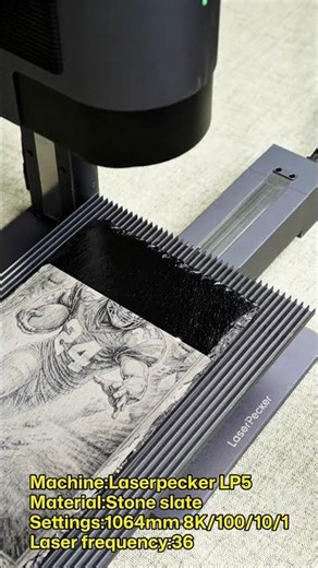 Slate Engraving Test by LaserPecker LP5: Can It Capture This Much Detail?!