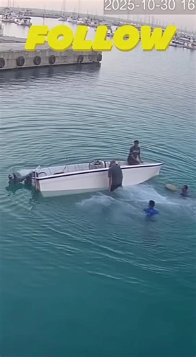 Overloaded motorboat slowly capsizes at sea #BoatCapsize | Sail Stumbles