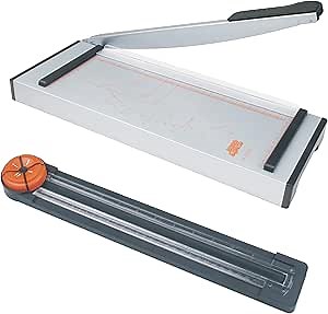 Supremo Paper Trimmer, Guillotine Paper Cutter, Guillotine Cutter with 4-Cut Trimmer, 12.5 Inch