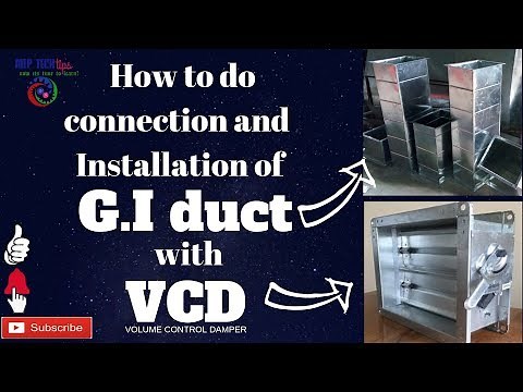 Duct Installation || VCD Installation || HVAC Duct ||G.I Duct Connection || By MEP Tech Tips