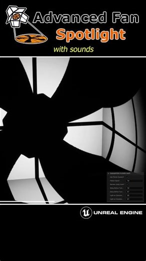 Advanced Fan Spotlight Blueprin System on Unreal Engine