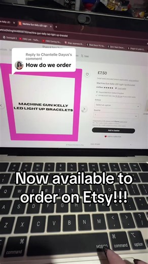 Replying to @Chantelle Dayus link in bio or search craftbatz on Etsy!! #smallbusiness #concertbracelet #concert #fyp #machinegunkelly