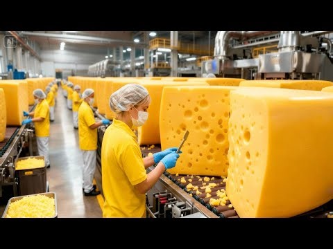 How a Modern Cheese Factory Works: From Raw Cow’s Milk to Premium Aged Cheese Wheels (Full Process)