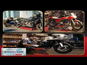 Garvee Motorcycle Lift 1100 lb Stand Lift Jack Table with Rise from