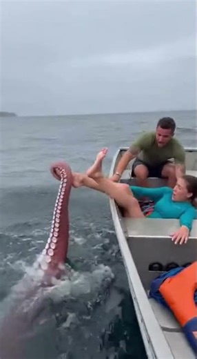 Giant Tentacle Grabs Her Legs Out of Nowhere 😱