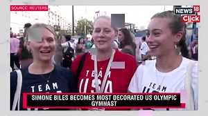 Simone Biles clinched her fifth Olympic gold medal as she made a triumphant return to the women's gymnastics team final at the Paris Olympics 2024 #SimoneBiles #UnitedStates #ParisOlympics #Olympics2024 | Source: Reuters | News18