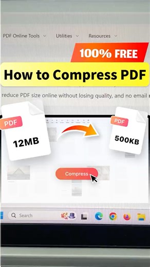 How to Reduce PDF File Size #online #free