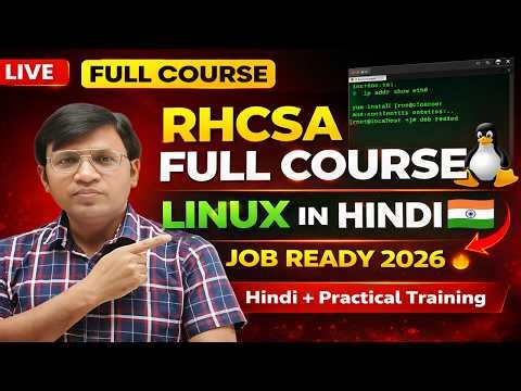 👉 RHCSA Full Course Hindi 🔥 | Red Hat Linux Certification 2026 | Beginner to Advance | ICNT Gyan