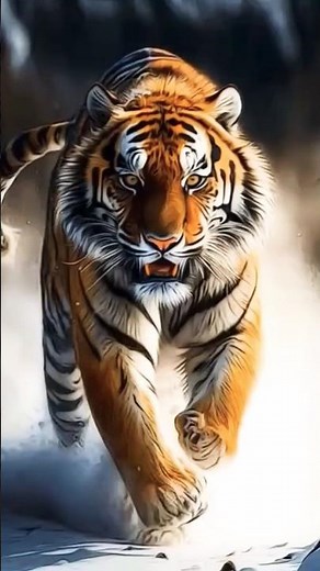"Powerful Tiger Running Animation | Wild Animal Video | #animals #dreamscreenai