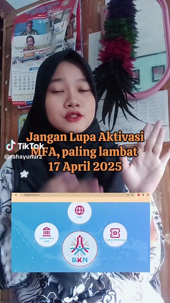 Untuk teman2 asn kabupaten brebes, jangan lupa untuk aktivasi MFA di portal asndigital.bkn.go.id paling lambat 17 April 2025. #asn #gurumuda #pppk