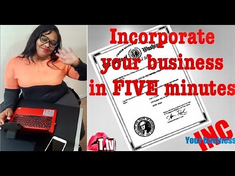How to Incorporate your Business in Five minutes! https://www.instadocpros.com