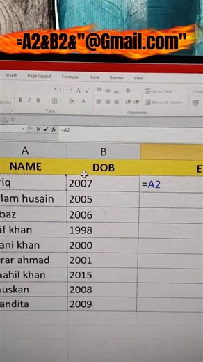 Excel Se Multiple Gmail ID Kaise Banaye | Easy Trick 🔥#excel #shorts #shortsfeed #rctigyan