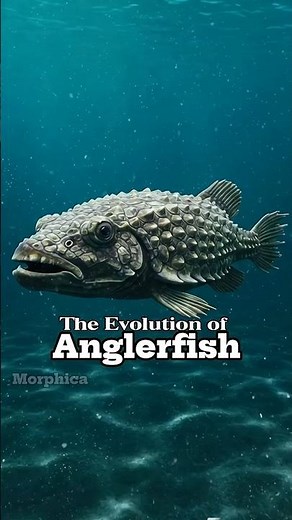 🦑 From Shallow Seas to Deep Abyss: The Evolution of the Anglerfish #shorts #animals